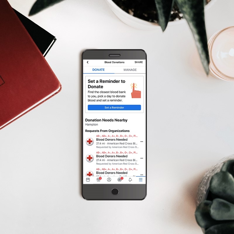 New Facebook Feature Schedules Hundreds of Blood Donations