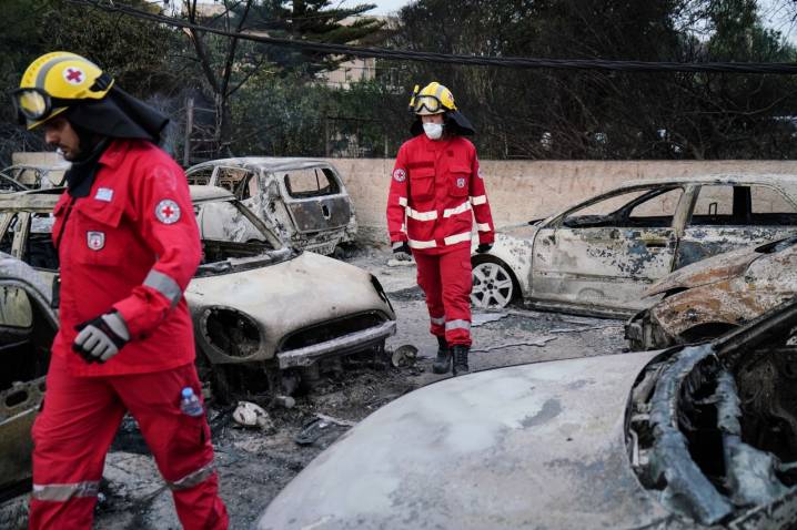 Greece Wildfires: Red Cross Helps after Massive Fires Claim Lives