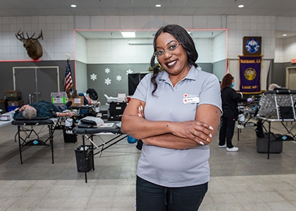 Candi Jefferson has a Sweet Spot for Blood Donors