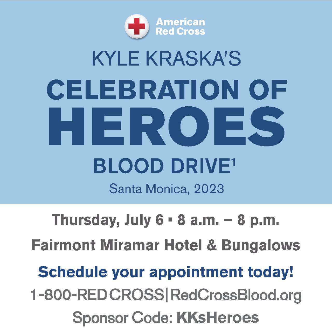 Kyle Kraska Brings Celebration of Heroes Blood Drive to Santa Monica