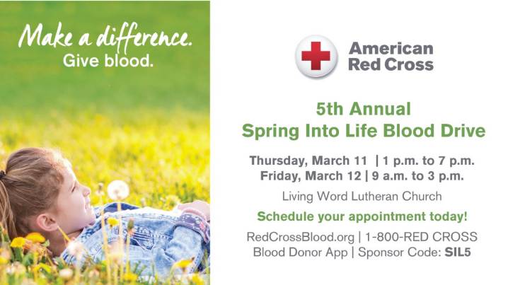 5th Annual Spring Into Life Blood Drive