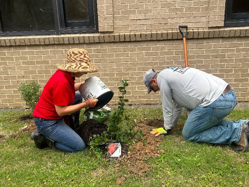 Red Cross Volunteers Plant Garden at Garland VA Medical Center | News ...