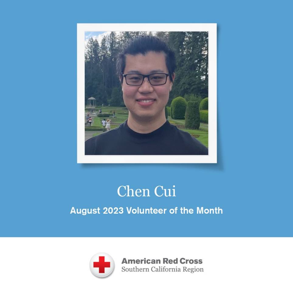 Volunteer of the Month Chen Cui | American Red Cross | News