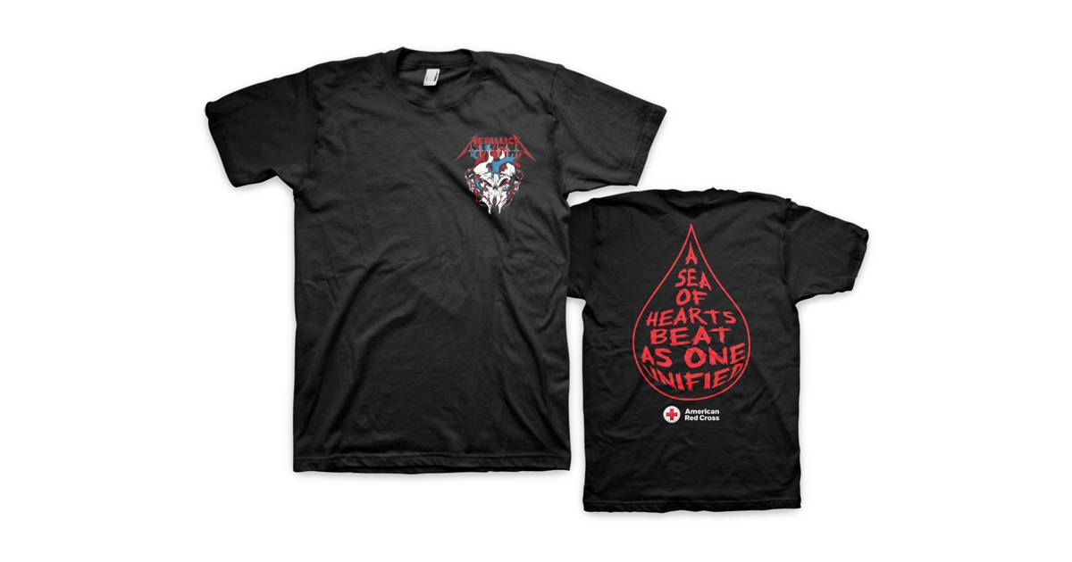 Exclusive Metallica T-shirt for Giving Blood | Red Cross Blood Services