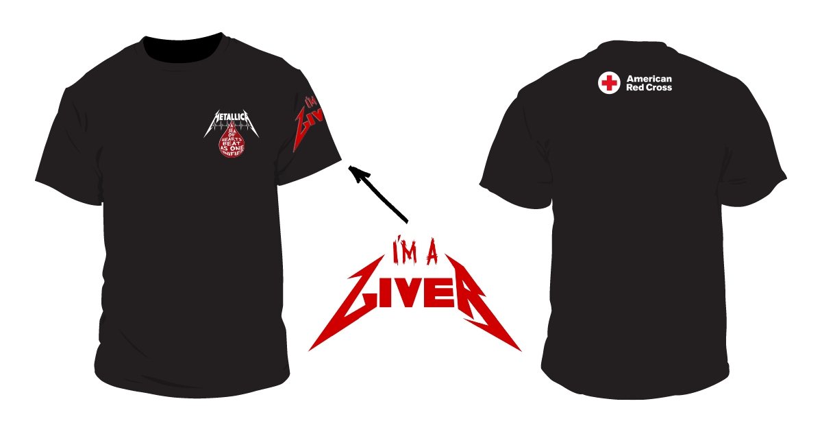 Exclusive Metallica T-shirt for Giving Blood | Red Cross Blood Services