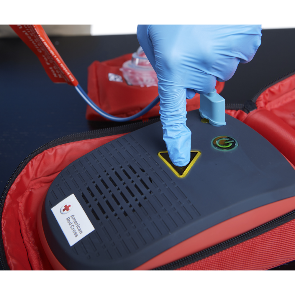 AED Trainer with Gel Adhesive AED Pads | Red Cross Store