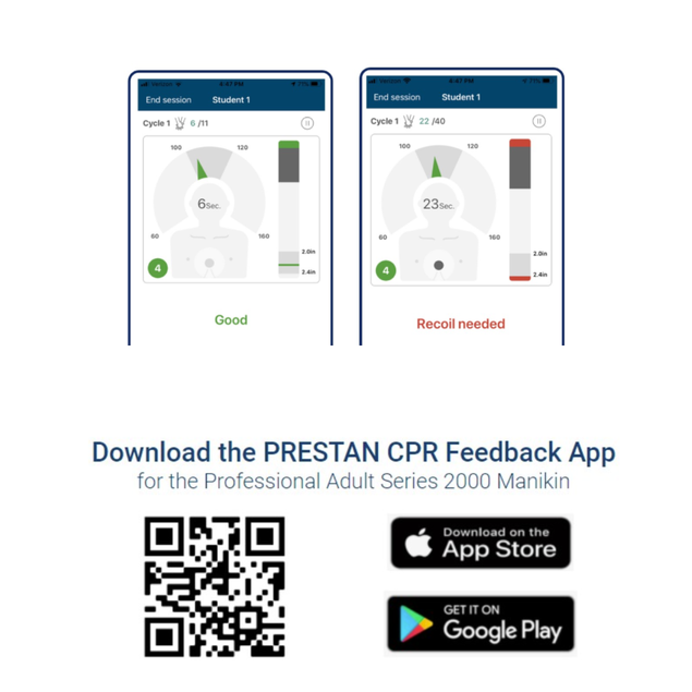 Prestan Adult CPR Manikin with Bluetooth™ Feedback App | Red Cross Store