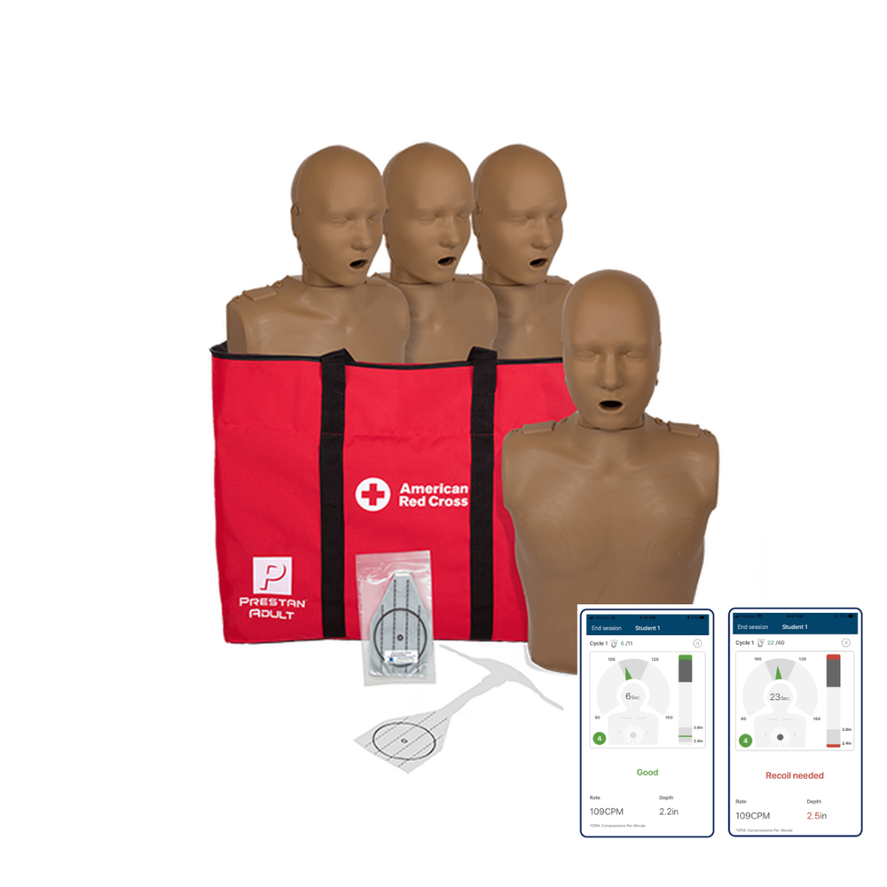Prestan Professional Adult CPR Manikin Set (4 Pack) | Red Cross Store