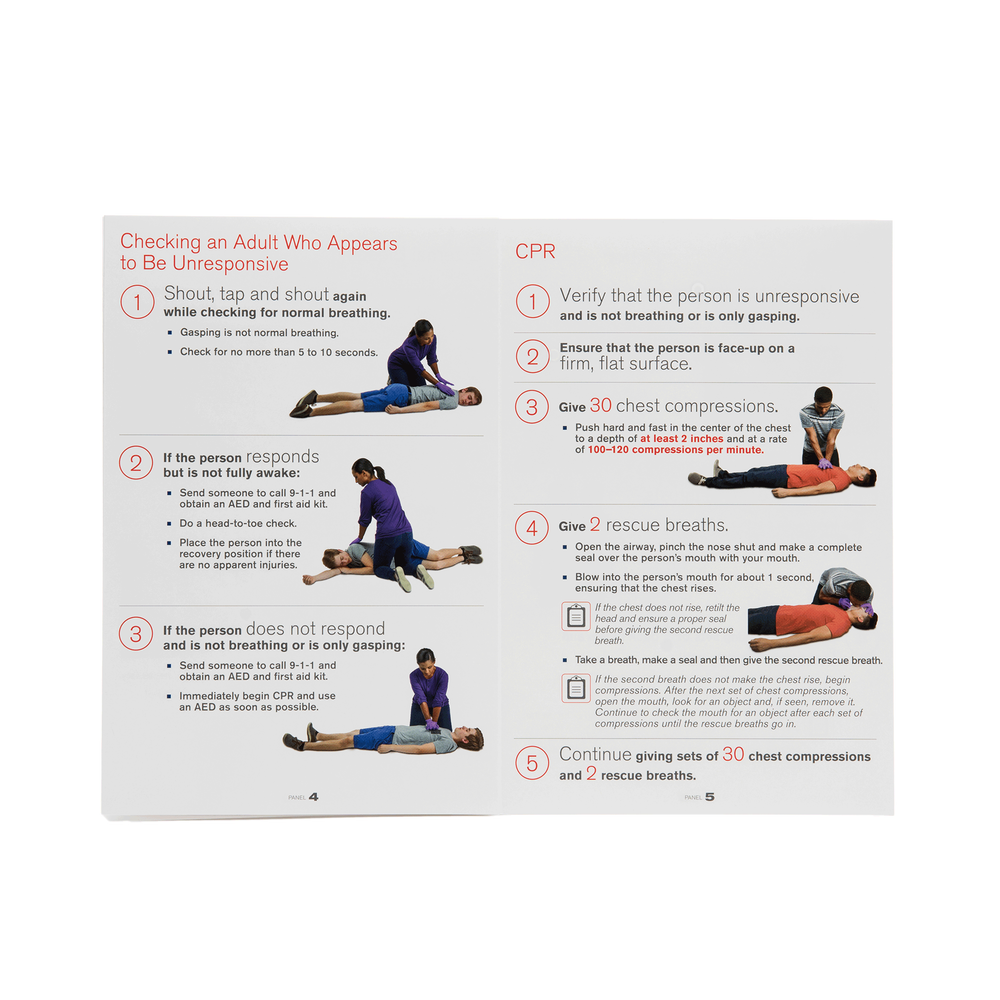 Adult First Aid Cpr Aed Ready Reference Red Cross Store
