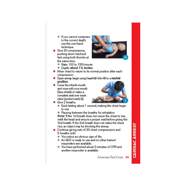 Emergency First Aid Reference Guide | Red Cross Store