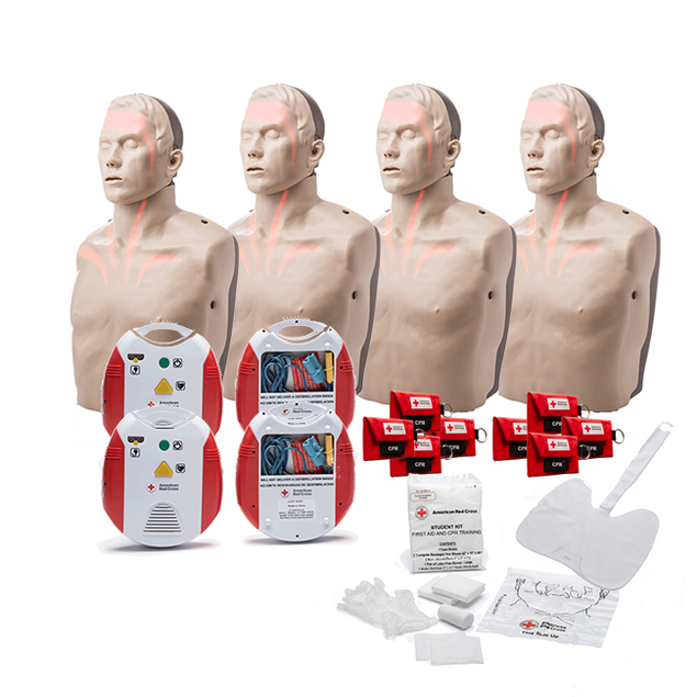 BigRed Adult CPR/AED & First Aid Instructor Kit with Supplies | Red ...